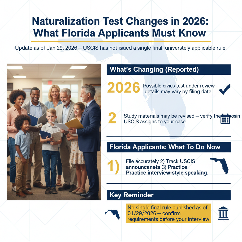 Naturalization Test Changes: What Florida | Imigrar