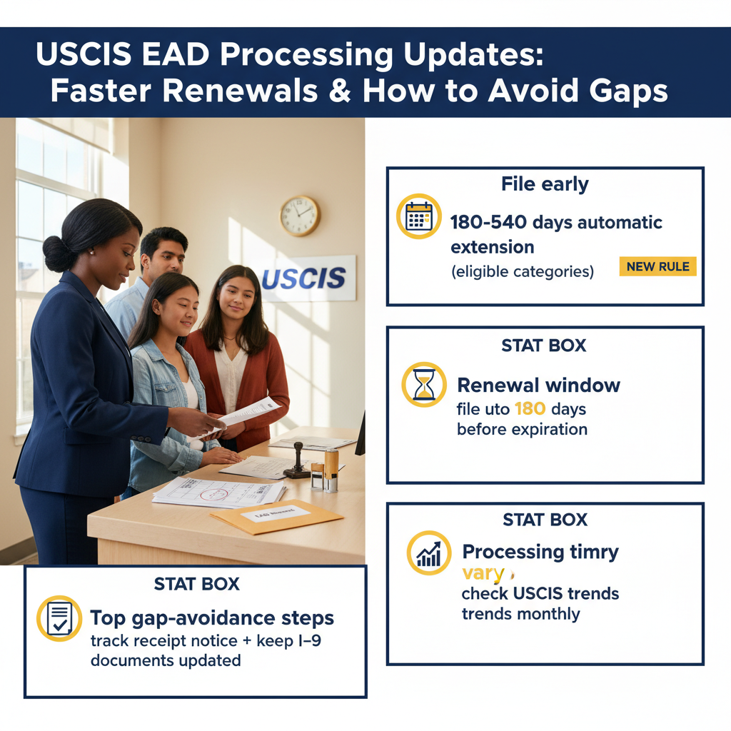 USCIS EAD Processing Updates: Faster Renewals & | Imigrar