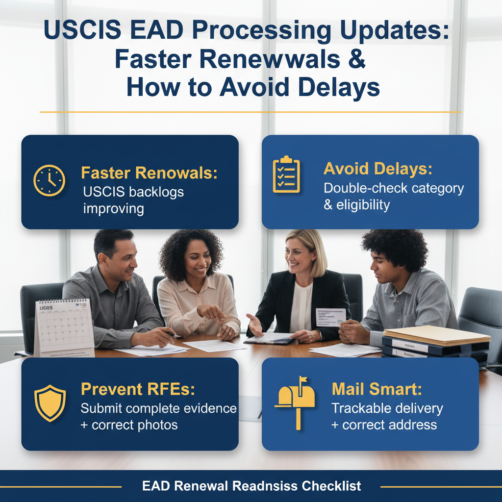USCIS EAD Processing Updates: Faster Renewals & | Imigrar