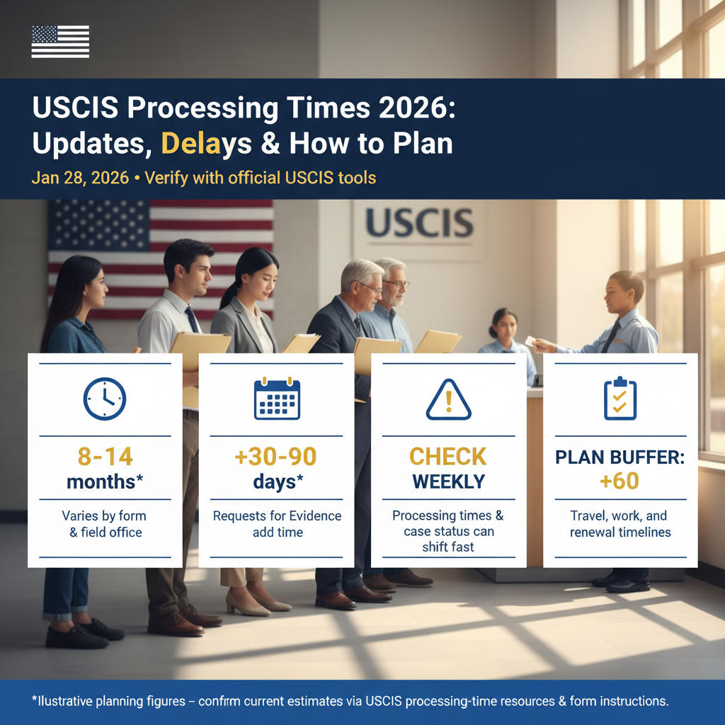 USCIS 2026 Processing Times: Updates and Delays | Imigrar